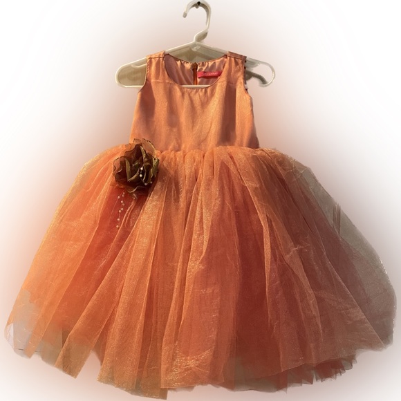 cocopelee | Dresses | Girls Peach Party Dress | Poshmark